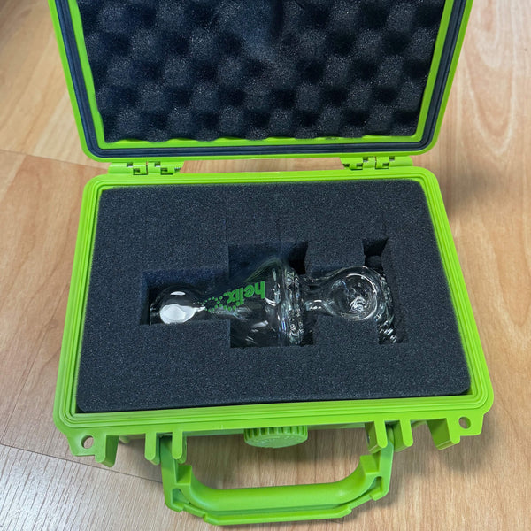 GRAV HELIX MINI HAND PIPE AND GREEN CASE | DW - Dabbing Warehouse