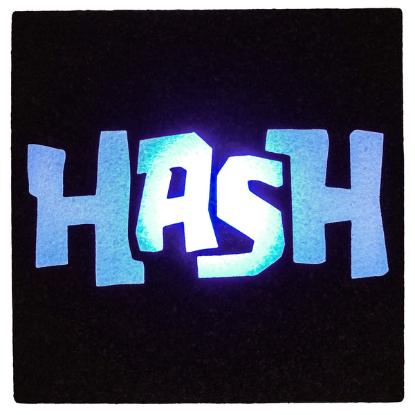12" Square moodmat | "HASH" Logotype | DW - Dabbing Warehouse